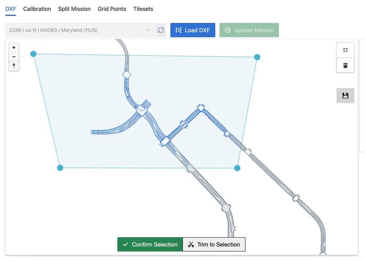 Bulk Select and Crop DXF Files on CivPlan